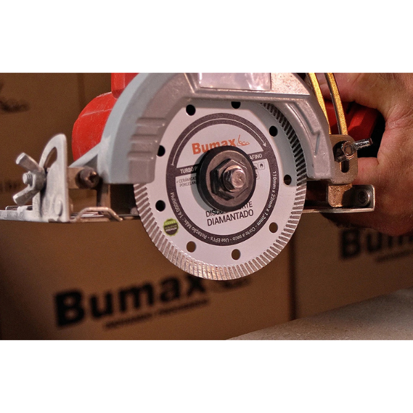 Disco de Corte Diamantado Turbo Plus para Cerâmica e Porcelanato Bumax